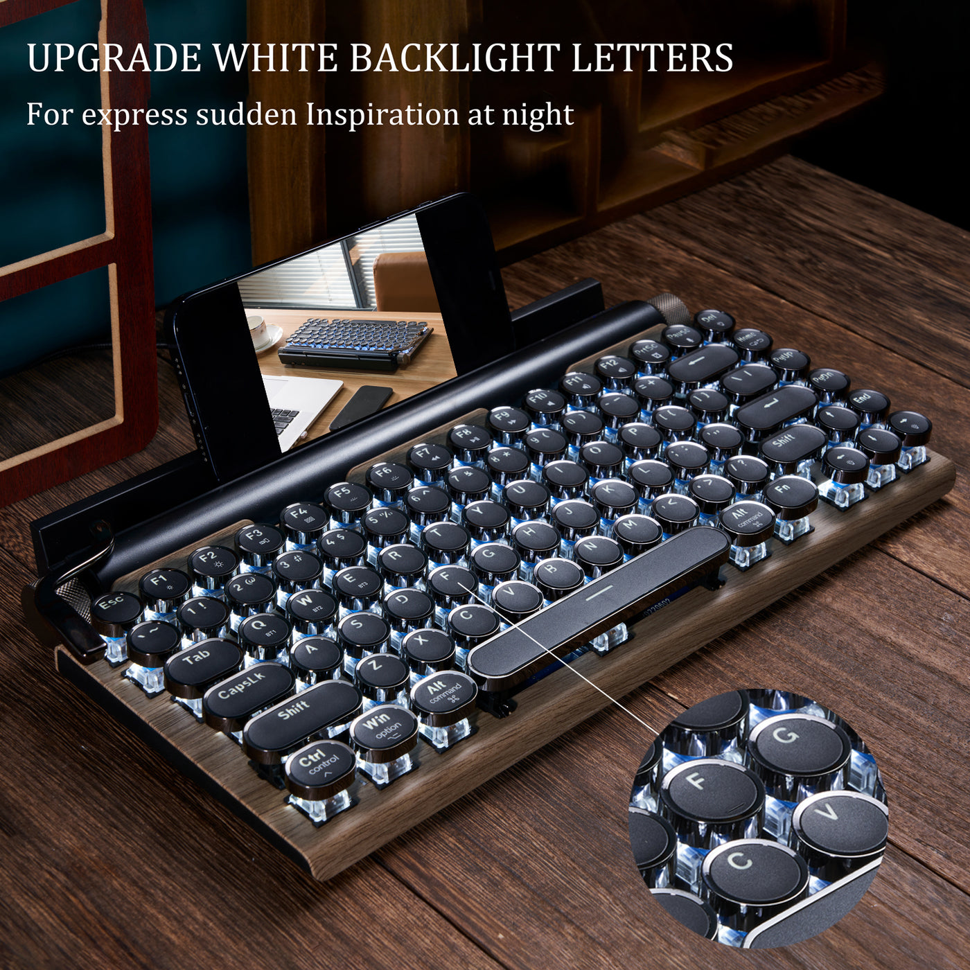 7KEYS Retro Typewriter Keyboard