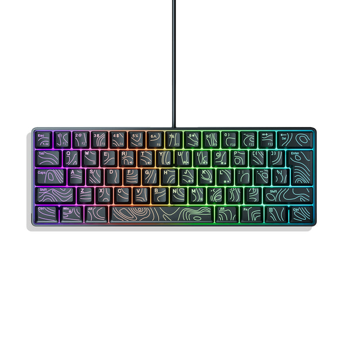 G61 Portable Contoured keycaps RGB Mini Keyboard