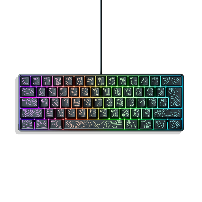 G61 Portable Contoured keycaps RGB Mini Keyboard