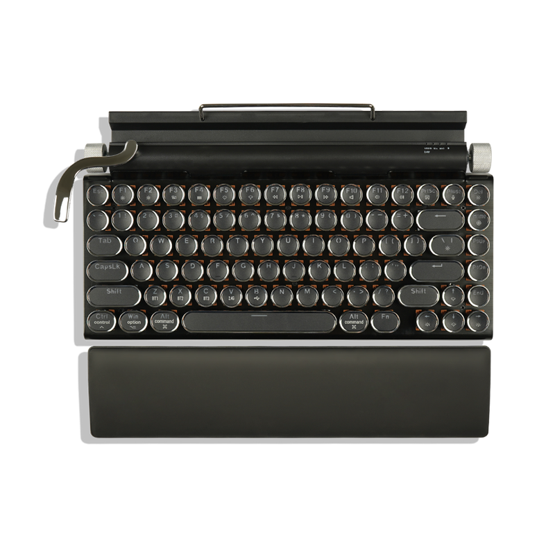 TW1867 Retro typewriter keyboard black
