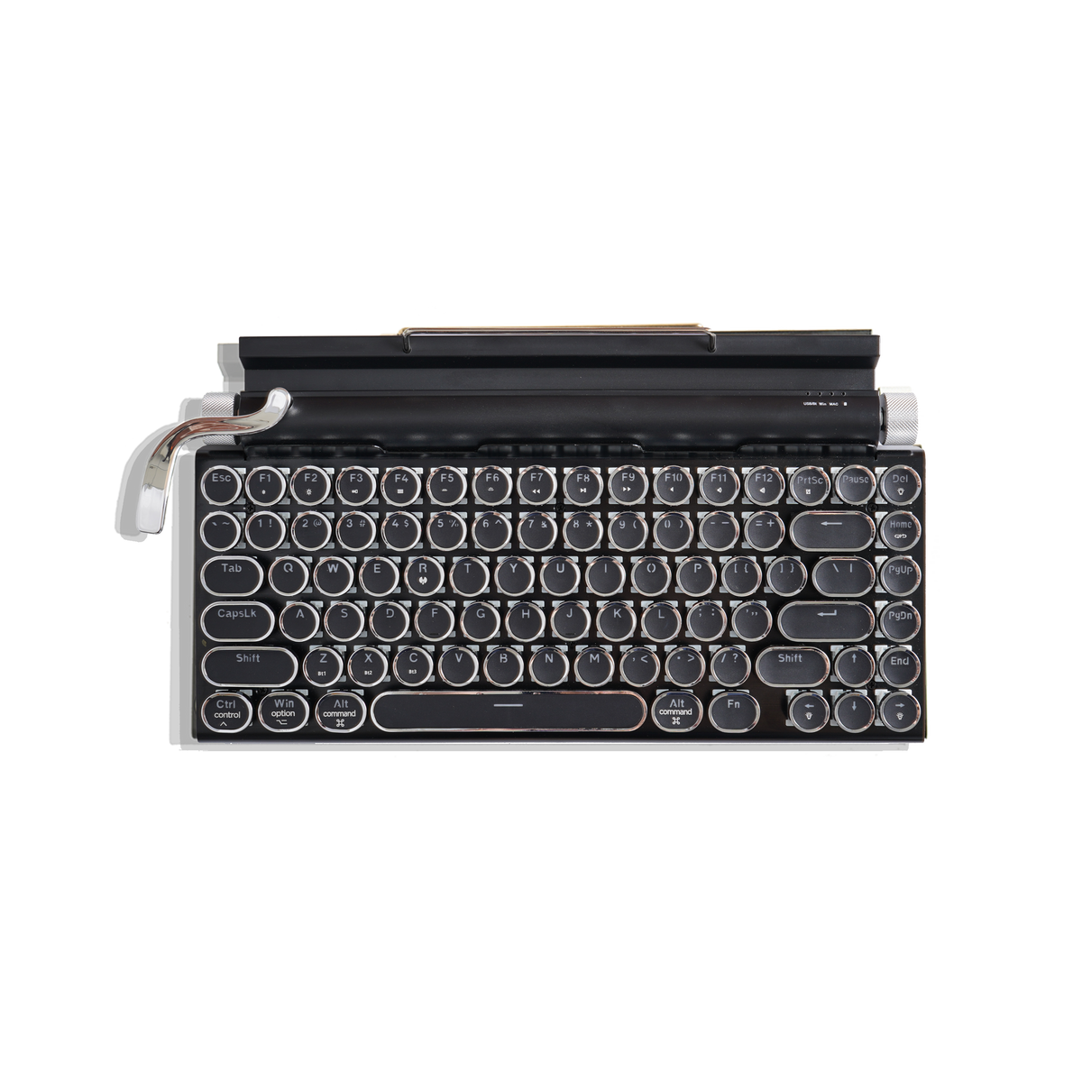 TW1867 Retro typewriter keyboard black