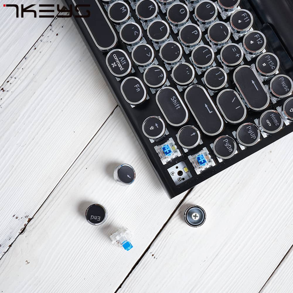 TW1867 Retro typewriter keyboard black