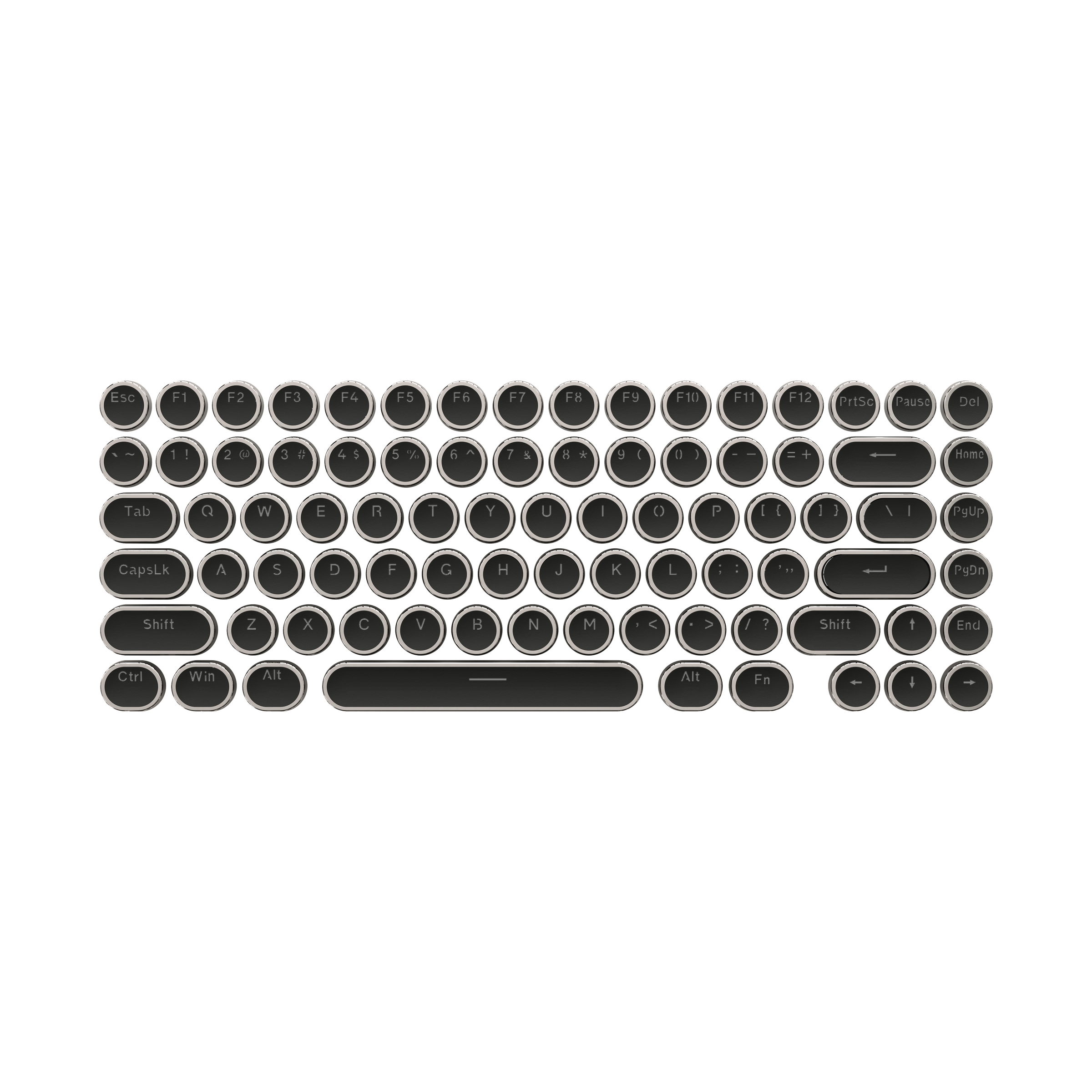 83-Key Round Keycaps