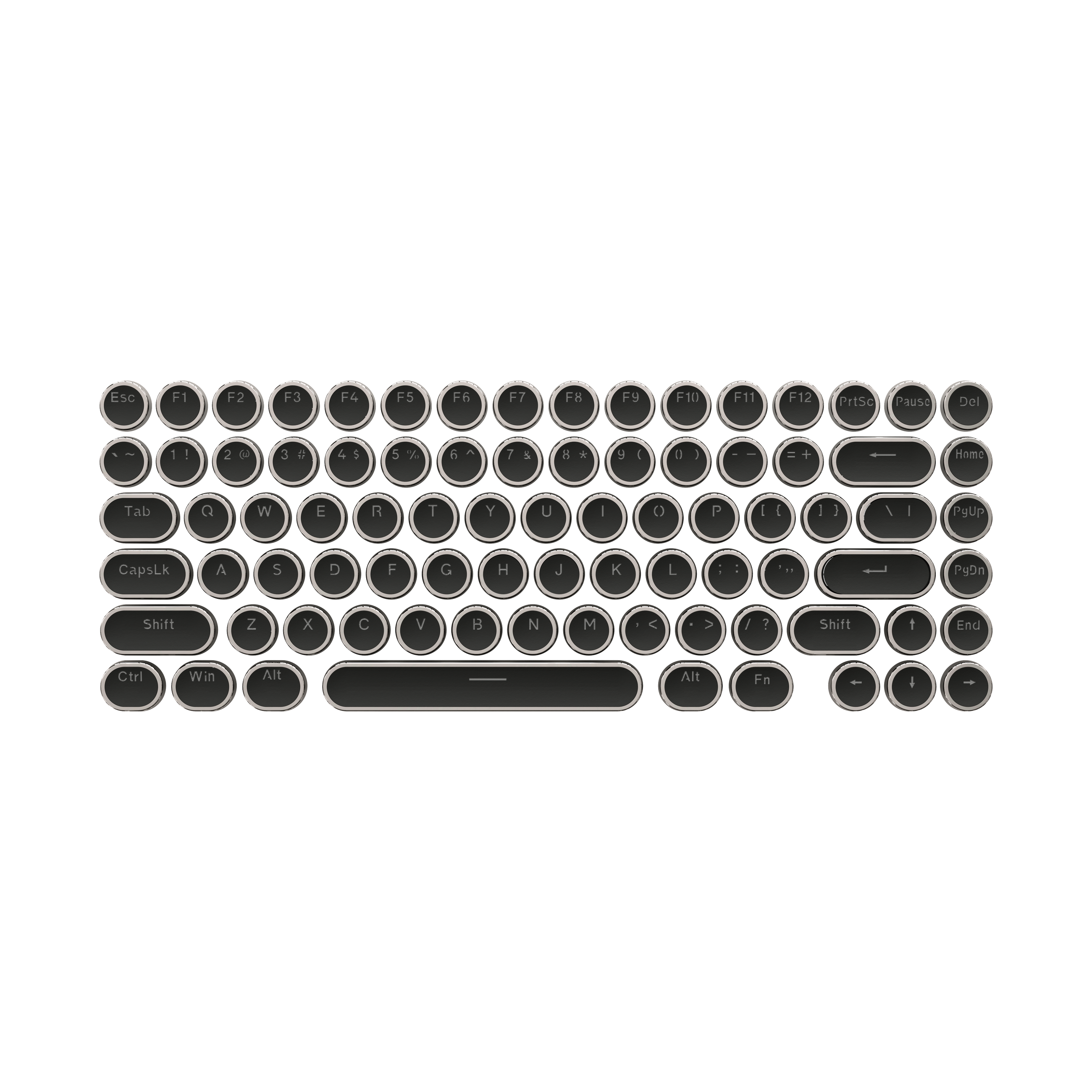 83-Key Round Keycaps
